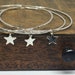 Sterling Silver Star & Moon Bangles - Etsy UK