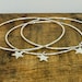 Sterling Silver Star & Moon Bangles - Etsy UK