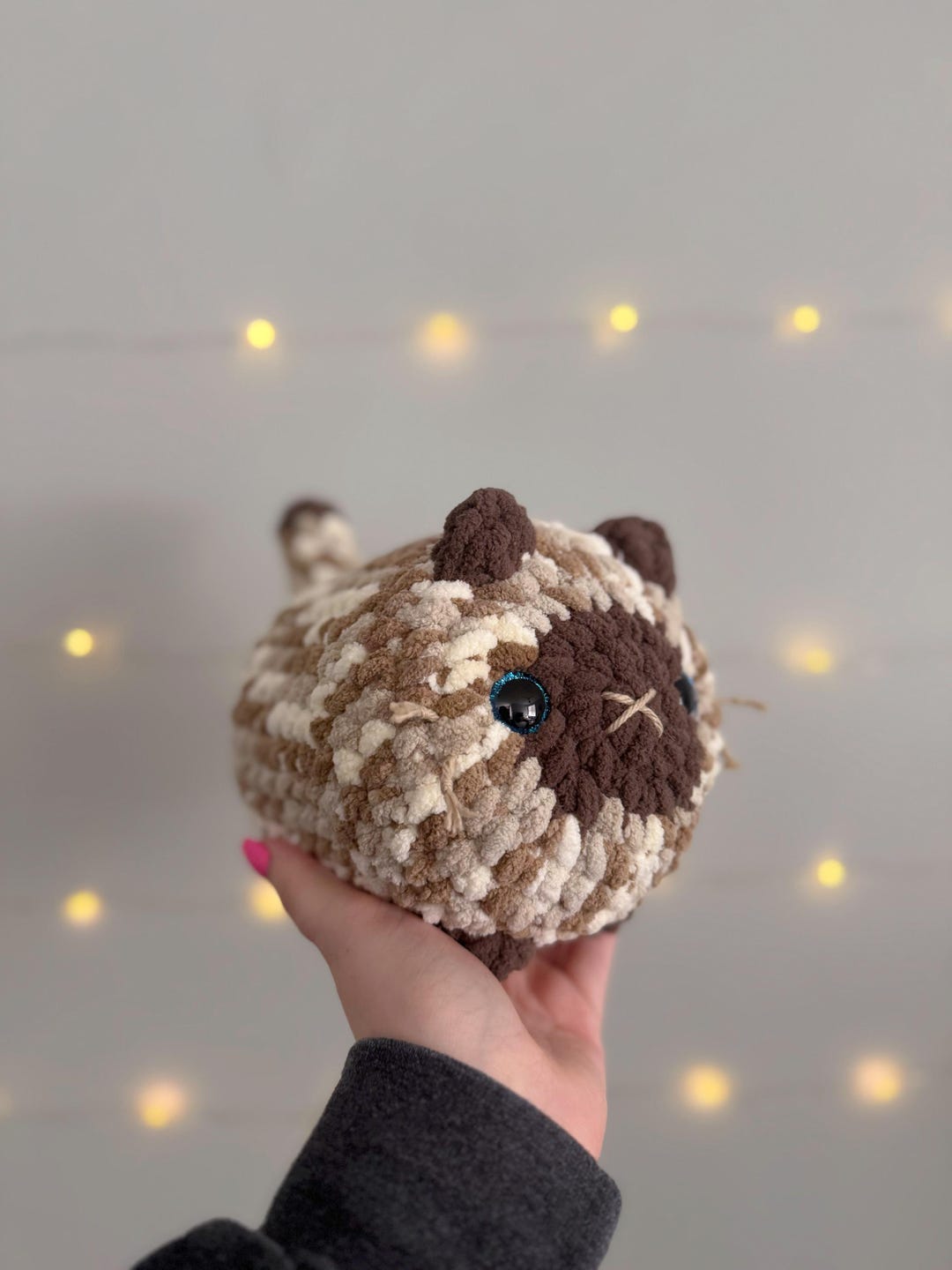 Brown Siamese Loaf Cat Crochet Plush - Etsy