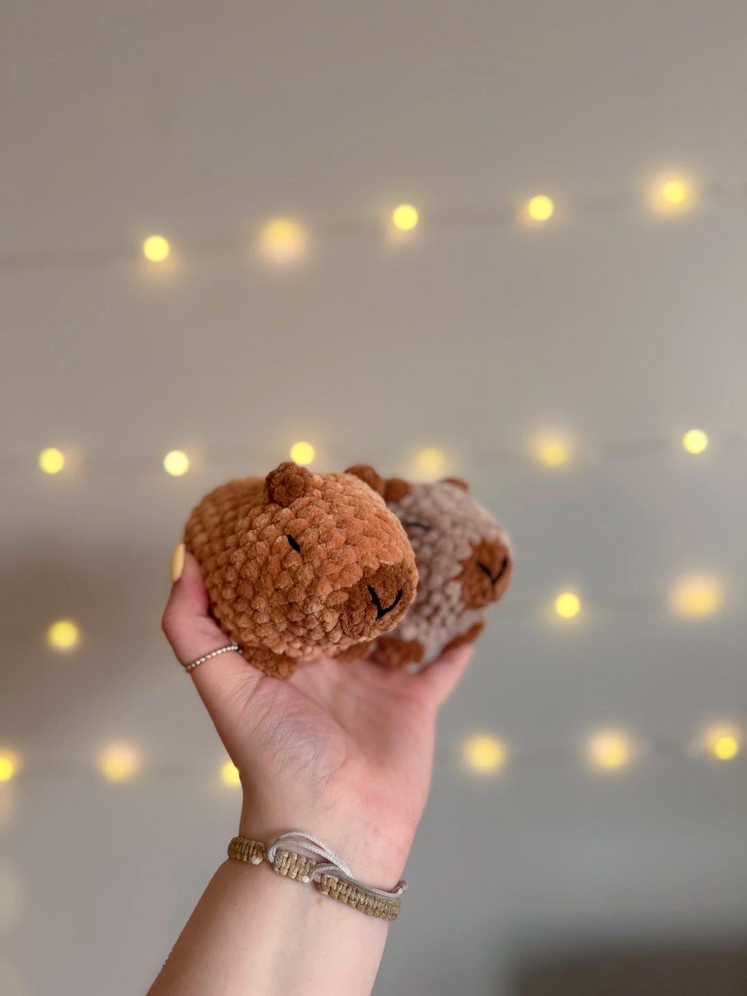 Capybara Crochet Plush Handmade Amigurumi Stuffed Animal - Etsy