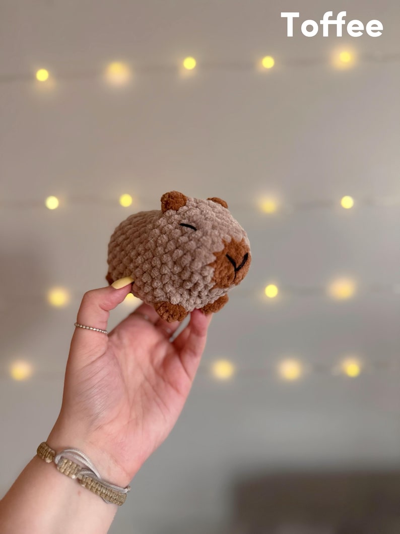 Capybara Crochet Plush Handmade Amigurumi Stuffed Animal - Etsy