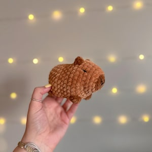 Capybara Crochet Plush Handmade Amigurumi Stuffed Animal - Etsy