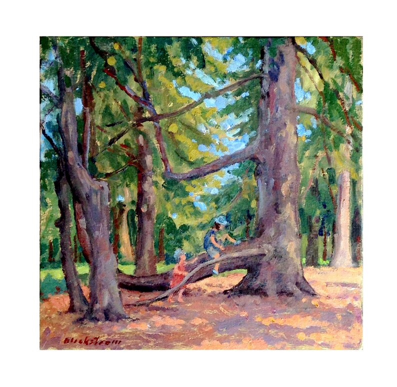 Tanglewood Landscape Painting the Old Climbing Tree 10x10 - Etsy