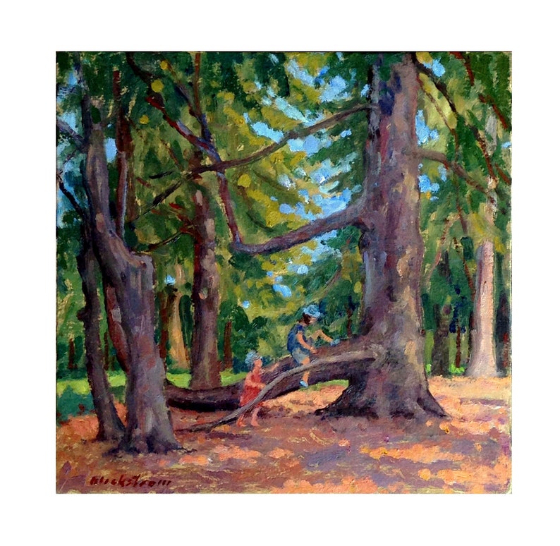 Tanglewood Landscape Painting the Old Climbing Tree 10x10 - Etsy