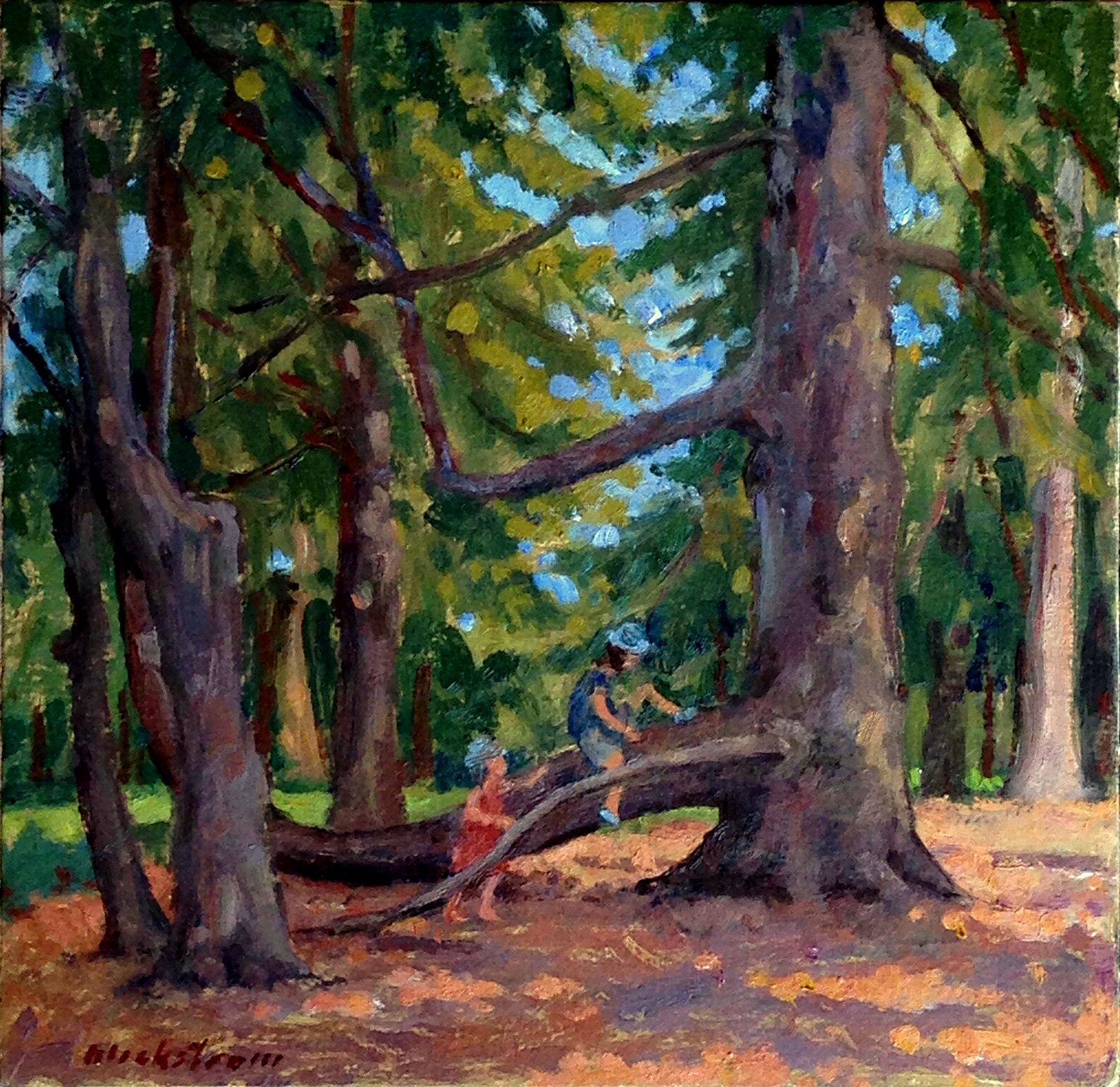 Tanglewood Landscape Painting the Old Climbing Tree 10x10 | Etsy