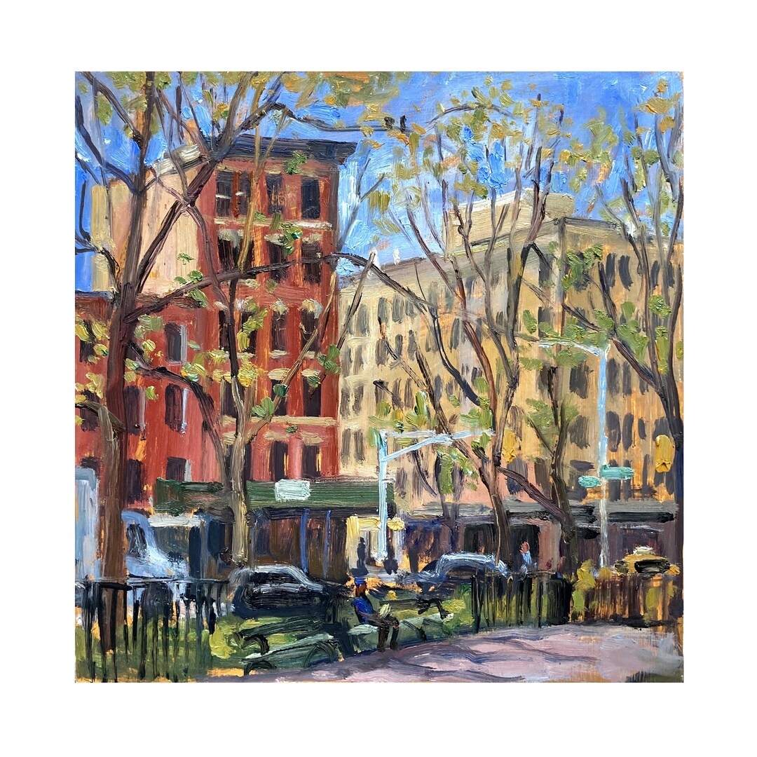 From Tompkins Square Park/nyc 10x10 Oil on Panel, East Village ...