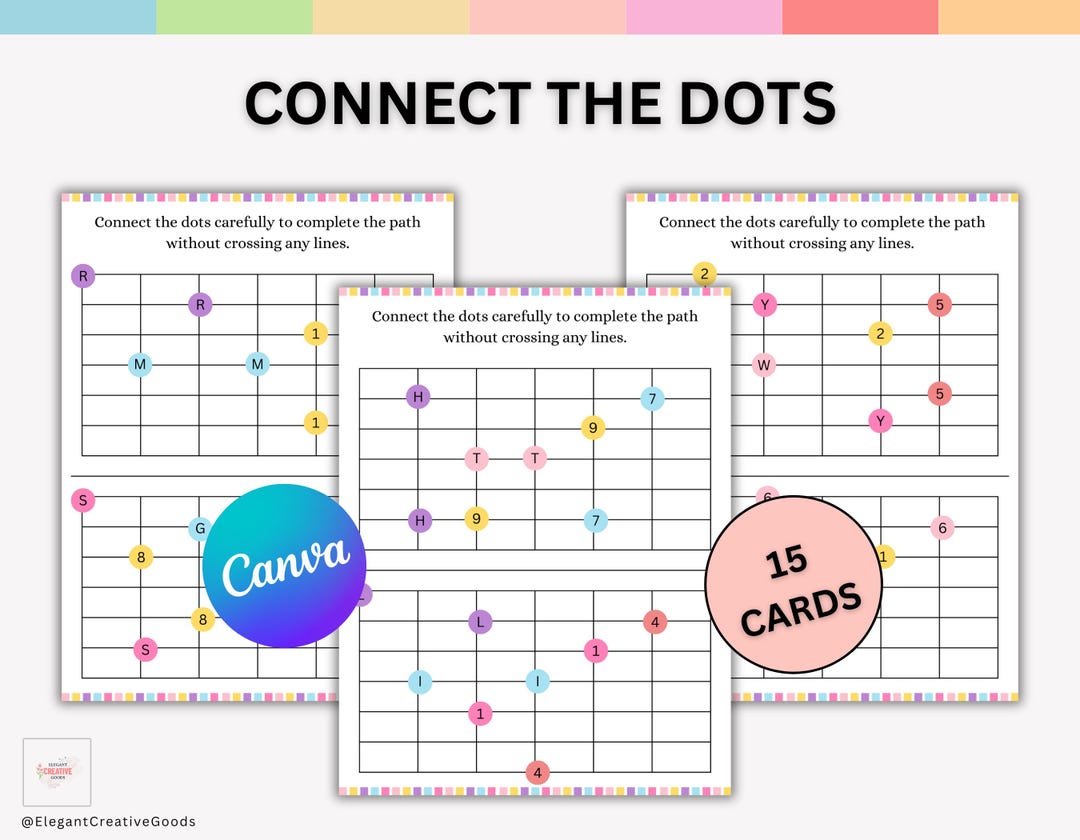 Connect-the-dots Activity Set — 15 Printable Preschool Worksheets ...