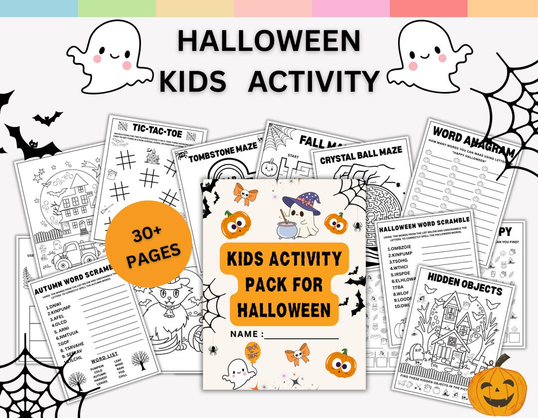 30+ Fun Halloween Party Games Bundle | Printable Halloween Activities ...