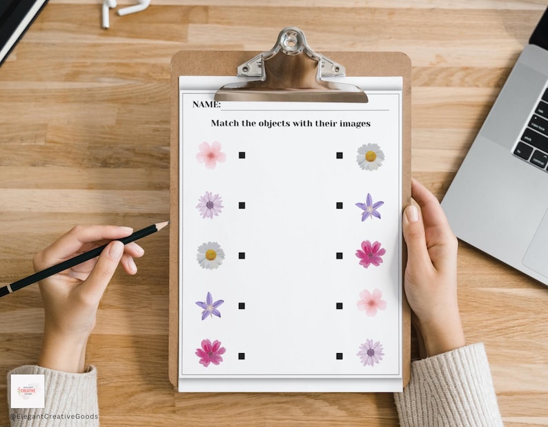 20 Educational Matching Worksheets for Kids | Picture Match Activity ...