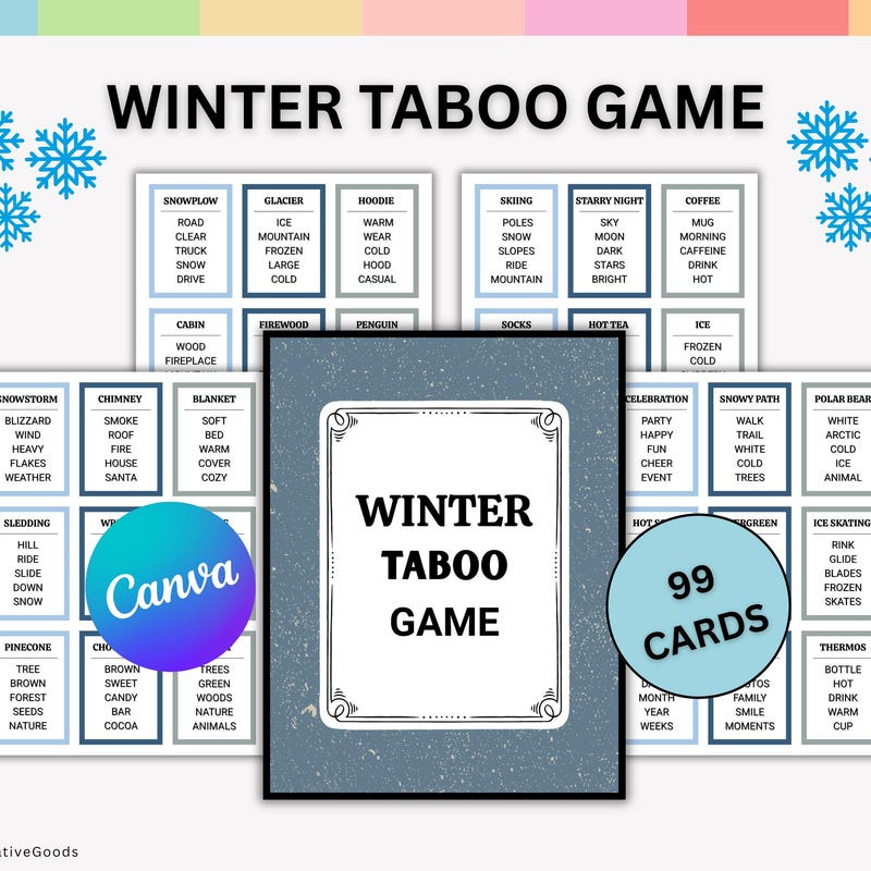 Tabu karten vorlage - Etsy.de