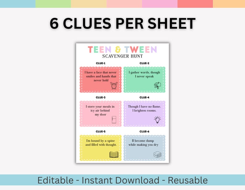 Ultimate Scavenger Hunt for Teens & Tweens Indoor and Outdoor Fun With ...