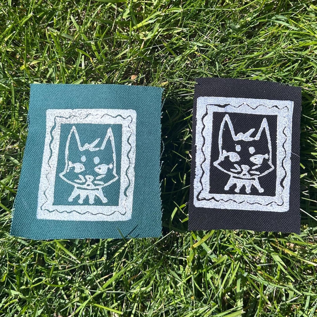 Witchy Handmade Linocut Patches, Block Print Patches, Punk Dark ...