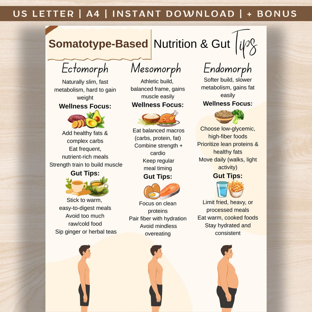 Body Type Food Chart, Ectomorph Mesomorph Endomorph Food Chart ...