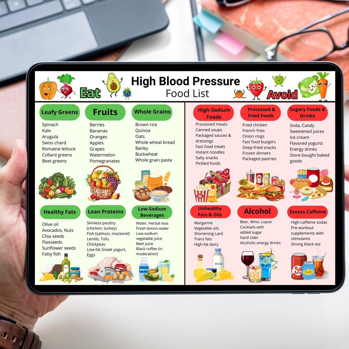 High Blood Pressure Food List, Hypertension Food List, Low Sodium ...
