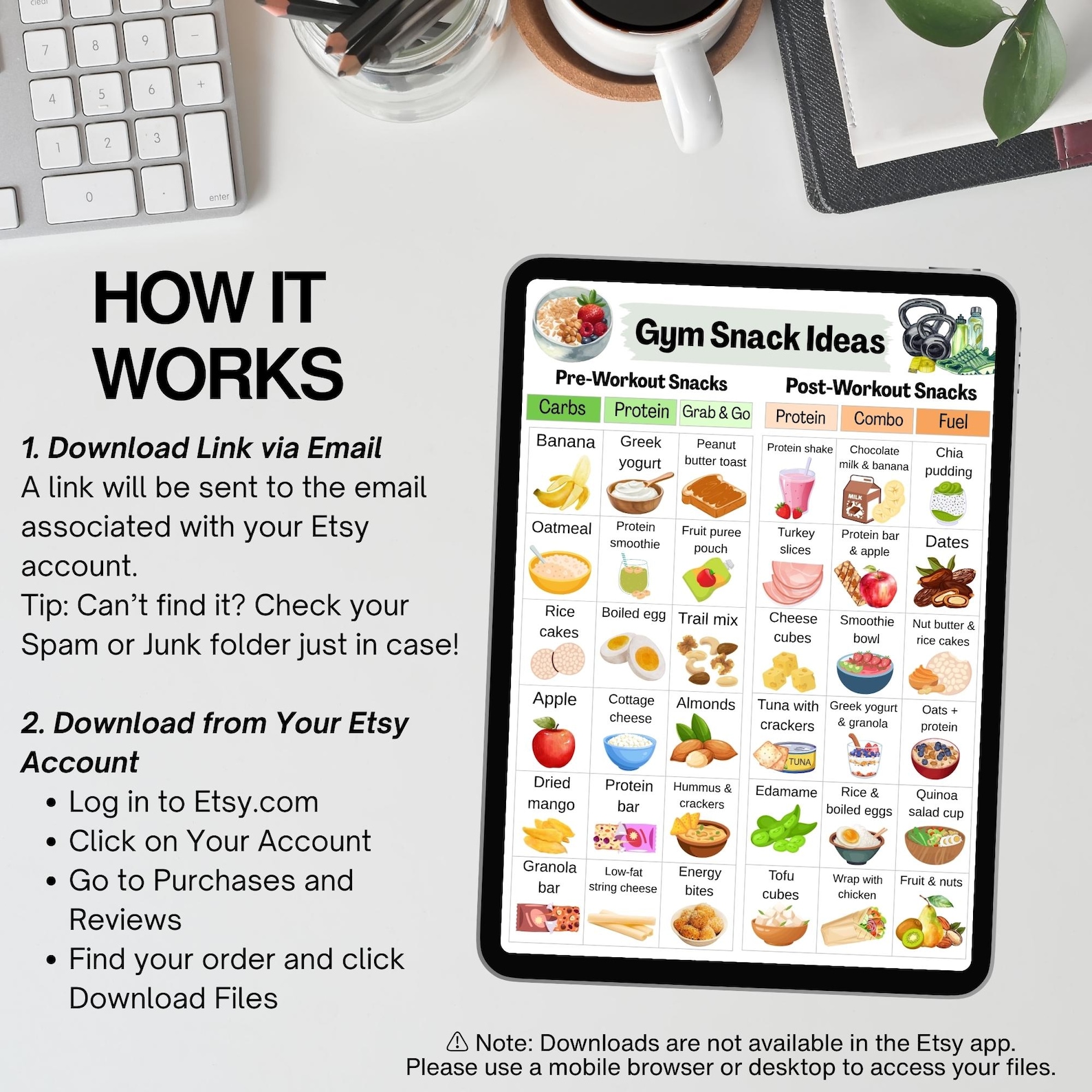 Gym Snack Ideas, Pre & Post Workout Snack List, Whole Food Snack Chart ...