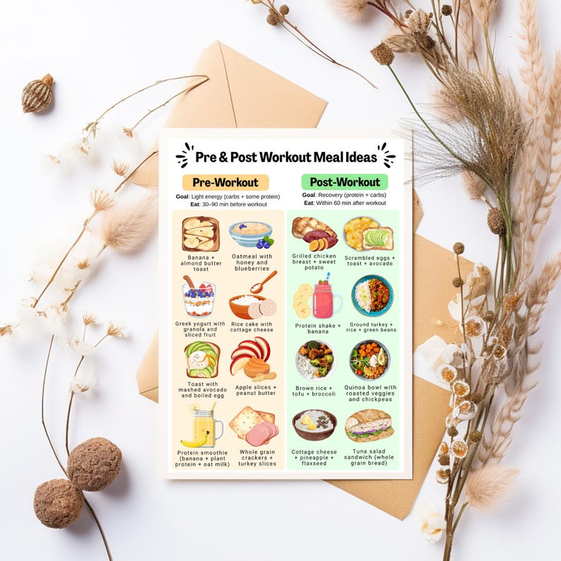 Pre & Post Workout Meal Ideas, Food Ideas Before and After Exercises ...