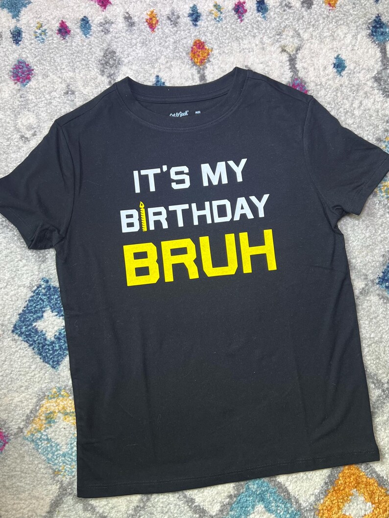 Custom Birthday Bruh Shirt: Personalized Name & Age Tee - Etsy