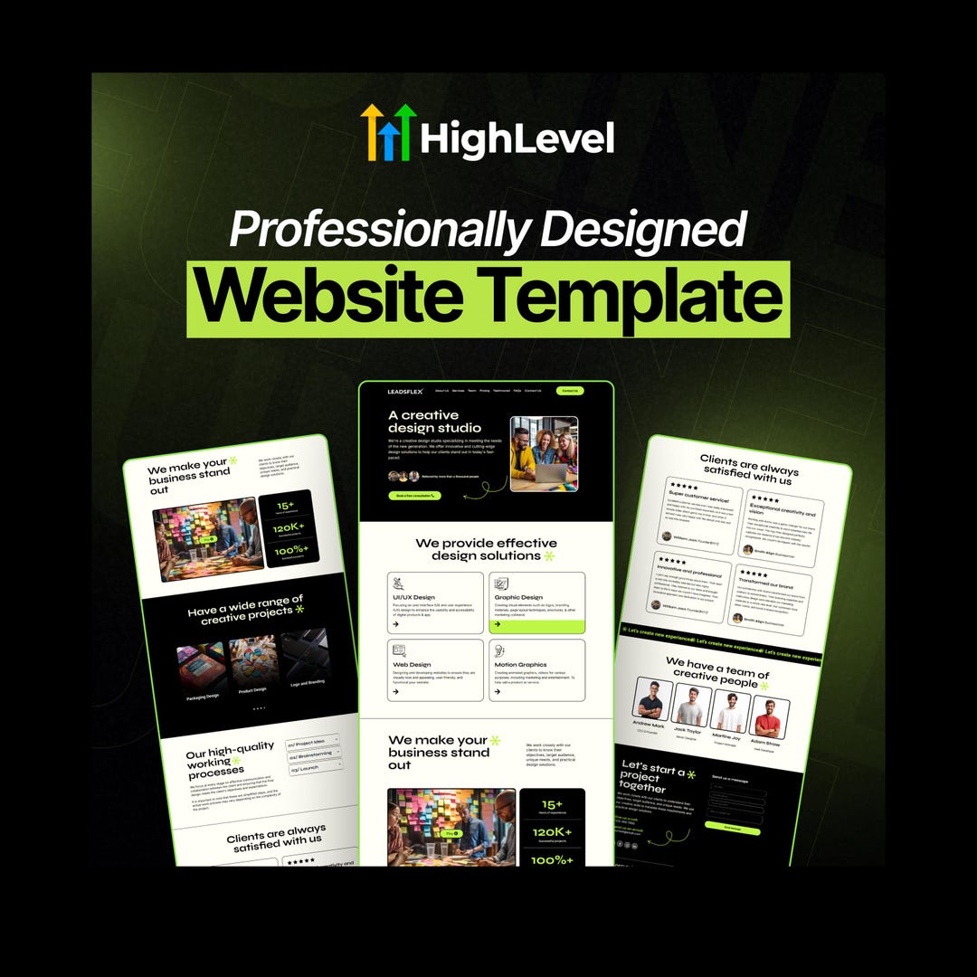 Gohighlevel Website Template for Digital Marketing, Creative, Corporate ...