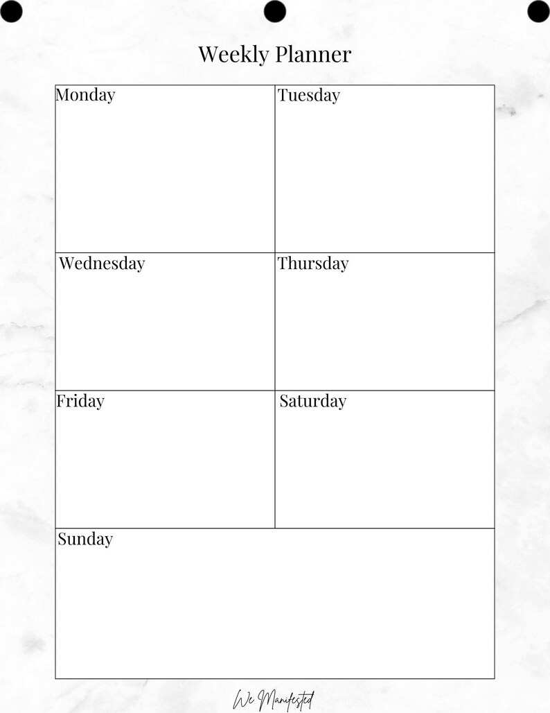 Printable Desk Weekly Schedule, Notes, To-do, Email, and Calls - Etsy