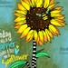 Sunflower and Bee, Sunflower Art, Print With Sunflowers, Yellow Print ...