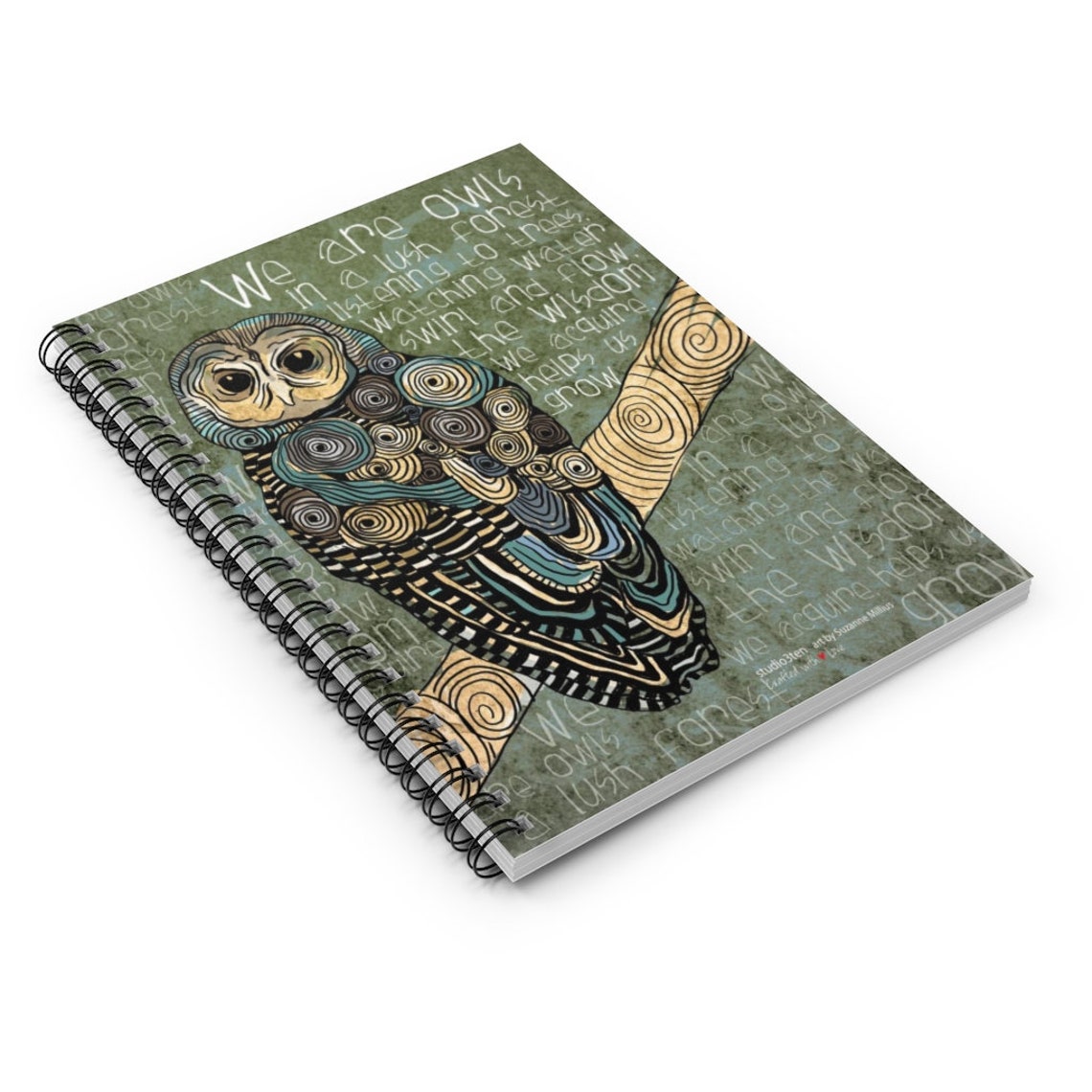 Owl Journal / the Wisdom We Acquire / Notebook Ruled Line - Etsy