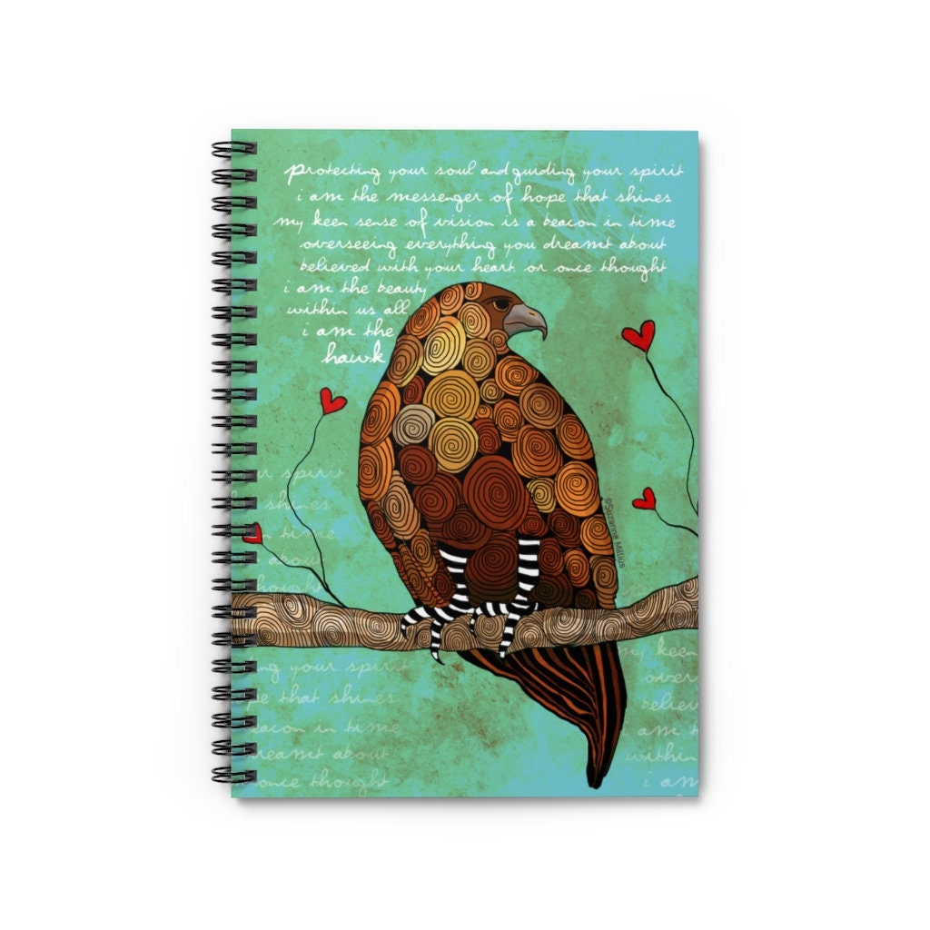 Hawk Journal Hawk Art Hawk Painting Hawk Print Wildlife - Etsy