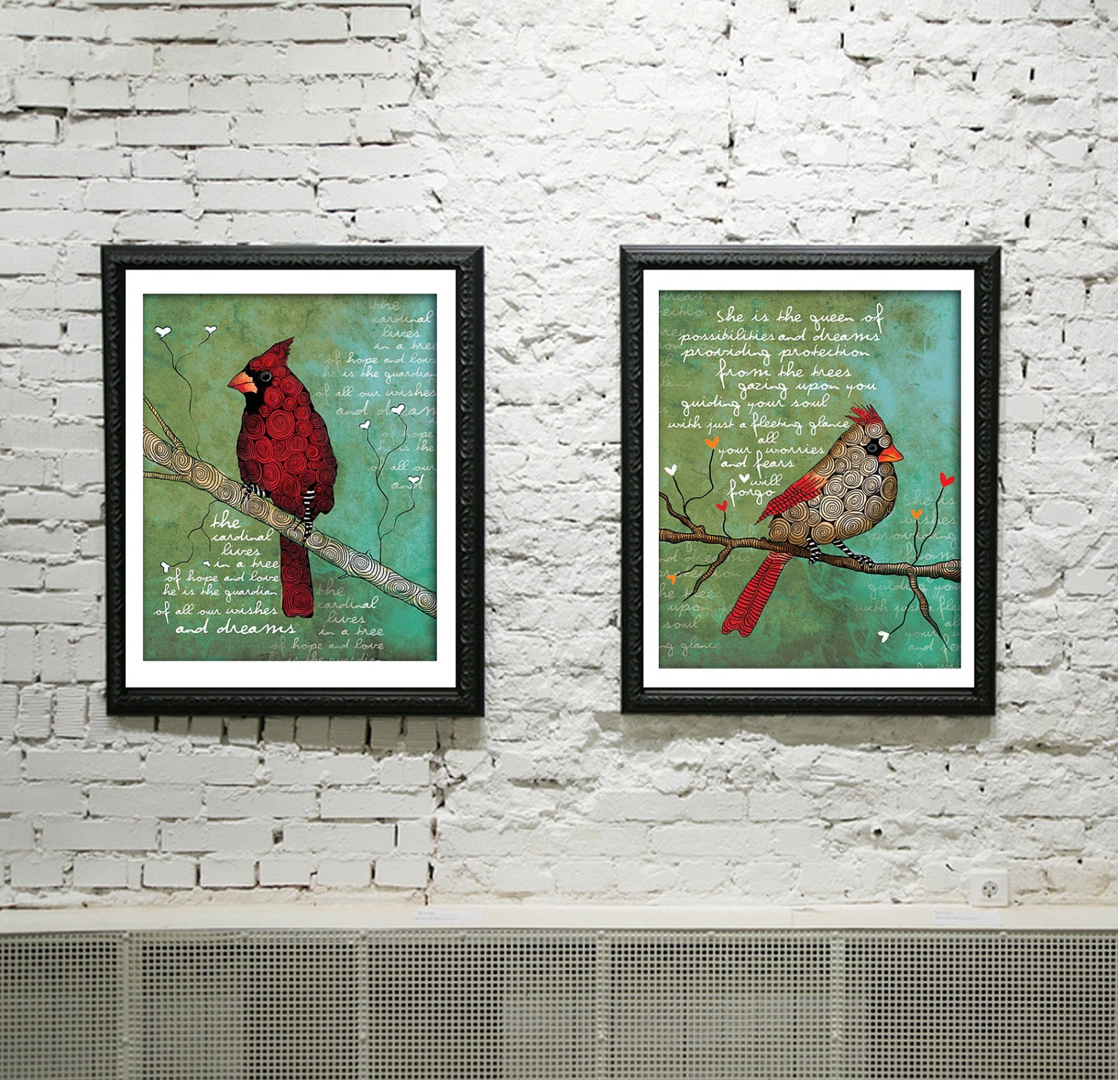 Queen of Possibilities Female Cardinal Cardinal Lover - Etsy