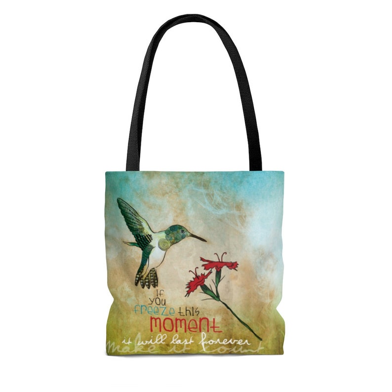 Hummingbird Tote Bag Hummingbird Art Bag 3 sizes | Etsy