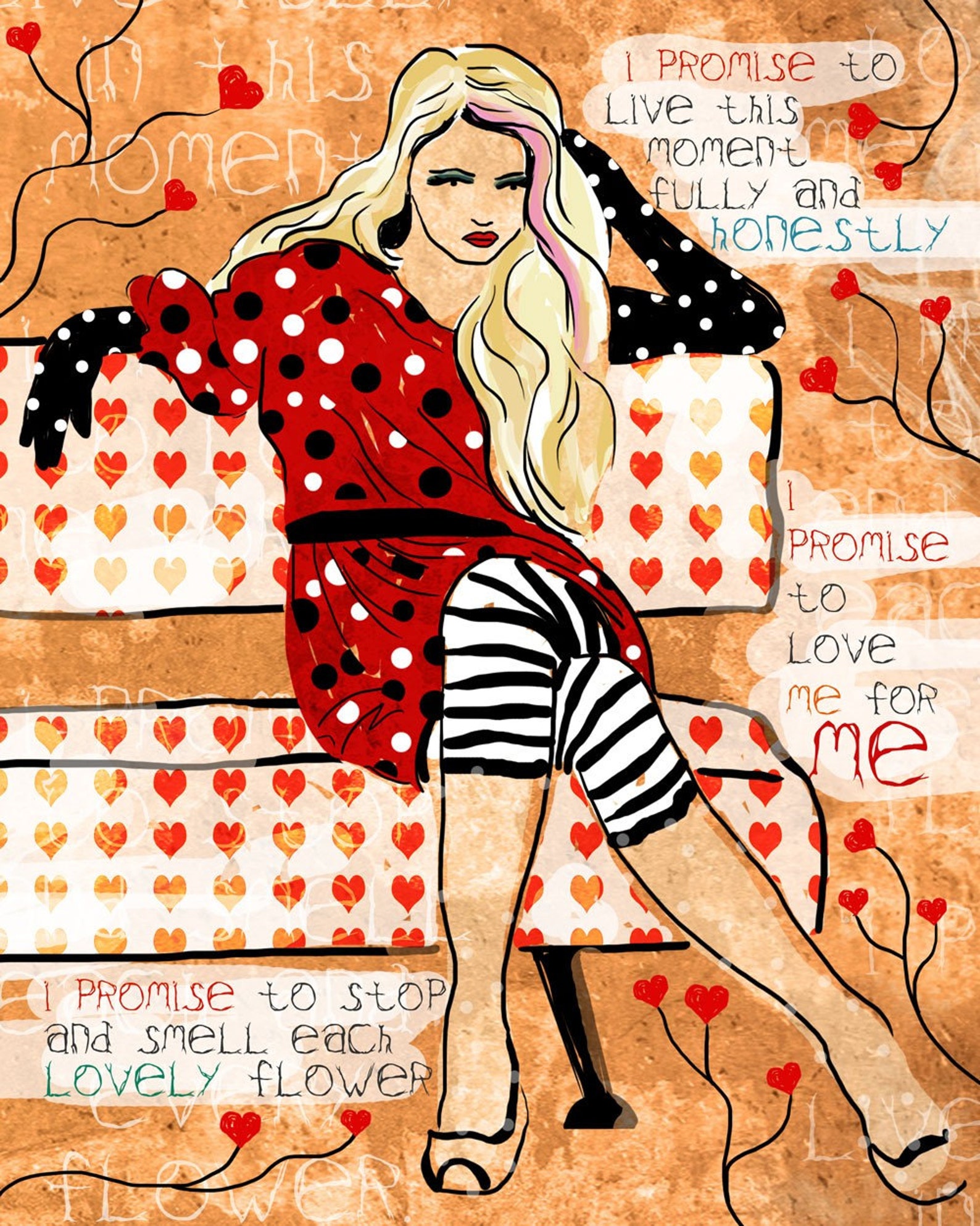 I Promise / Original Illustration ART Print SIGNED / 8 X 10 - Etsy