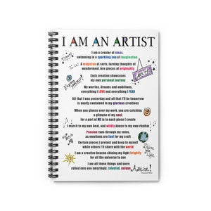 I Am an Artist, Artist Journal, Artist Diary, Artist Notebook, Journal ...