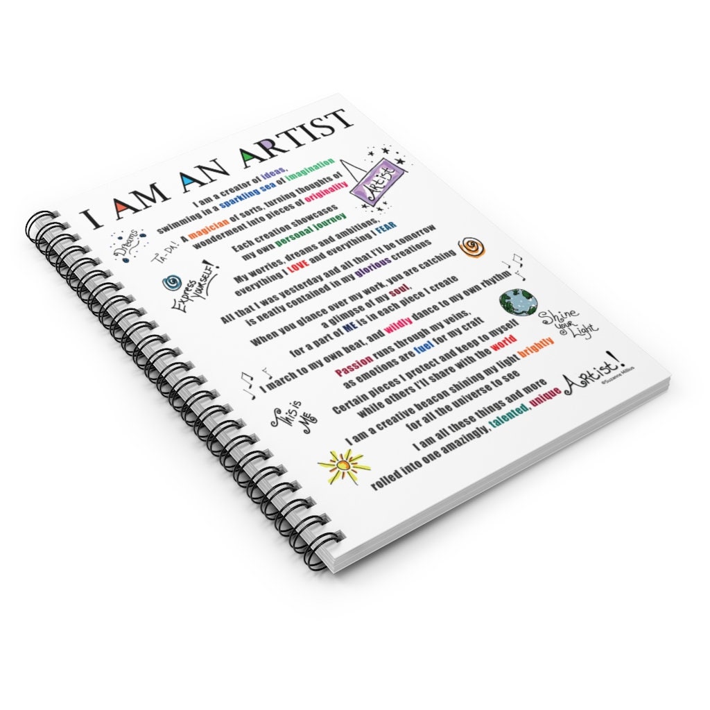 I Am an Artist Artist Journal Artist Diary Artist Notebook | Etsy