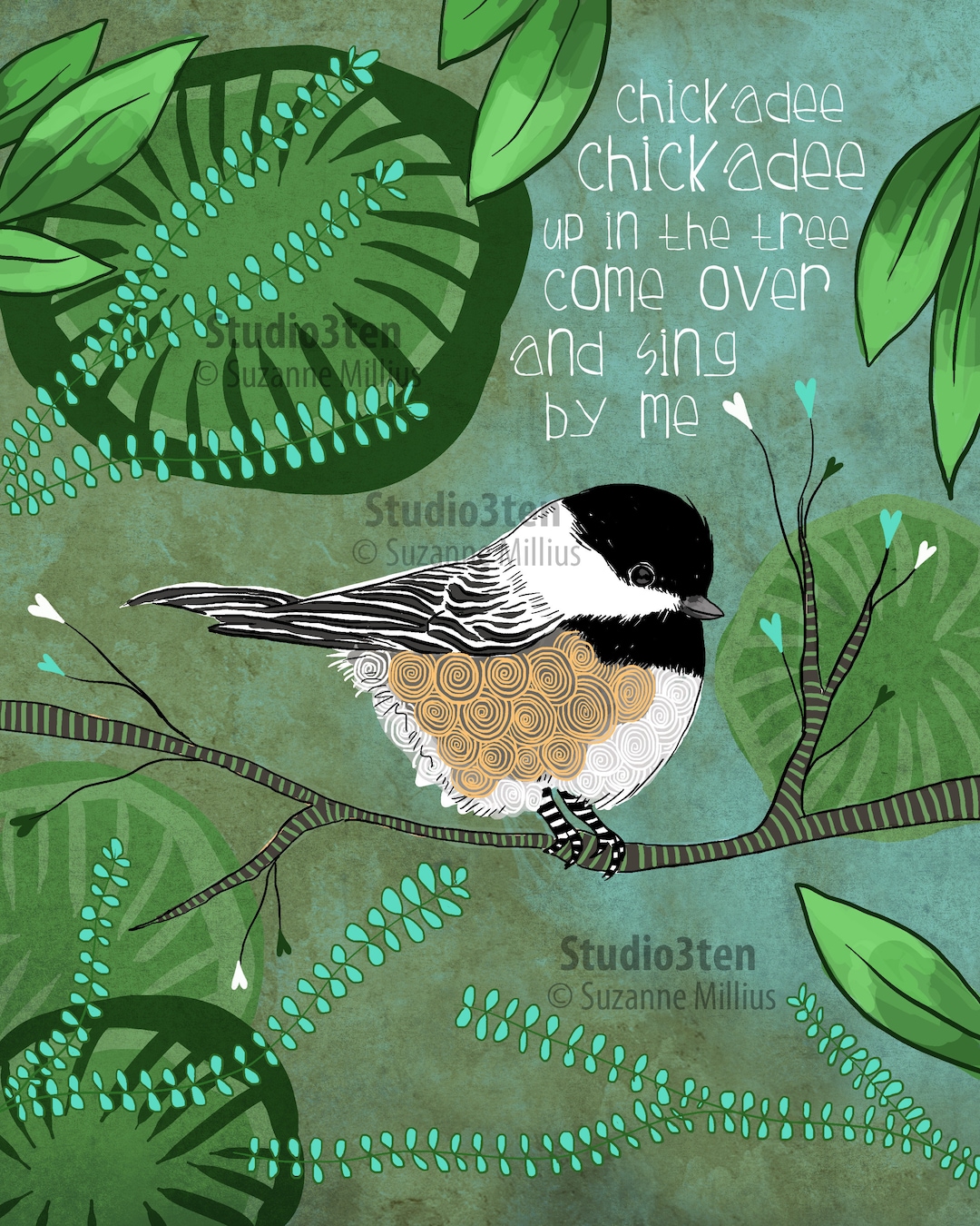 Chickadee, Chickadee Art, Song Bird, Small Bird, Happy Bird, Bird ...
