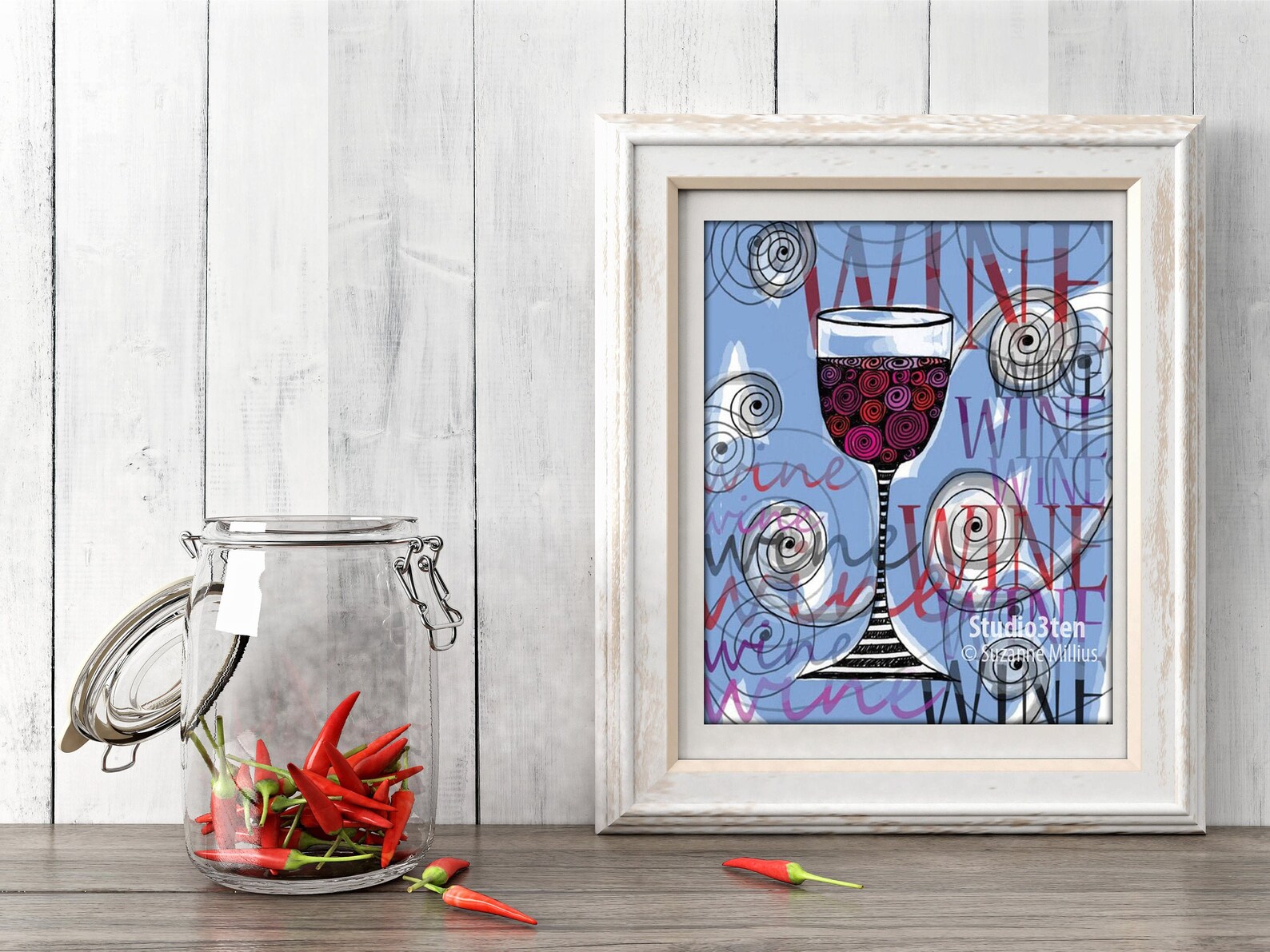 Wine print wine glass art red wine print for wine lover | Etsy