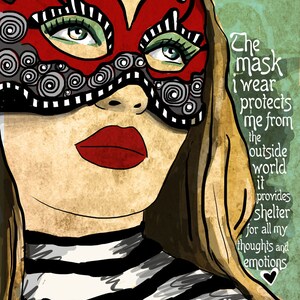 The Mask / Original Illustration ART Print SIGNED / 8 X 10 / NEW, - Etsy