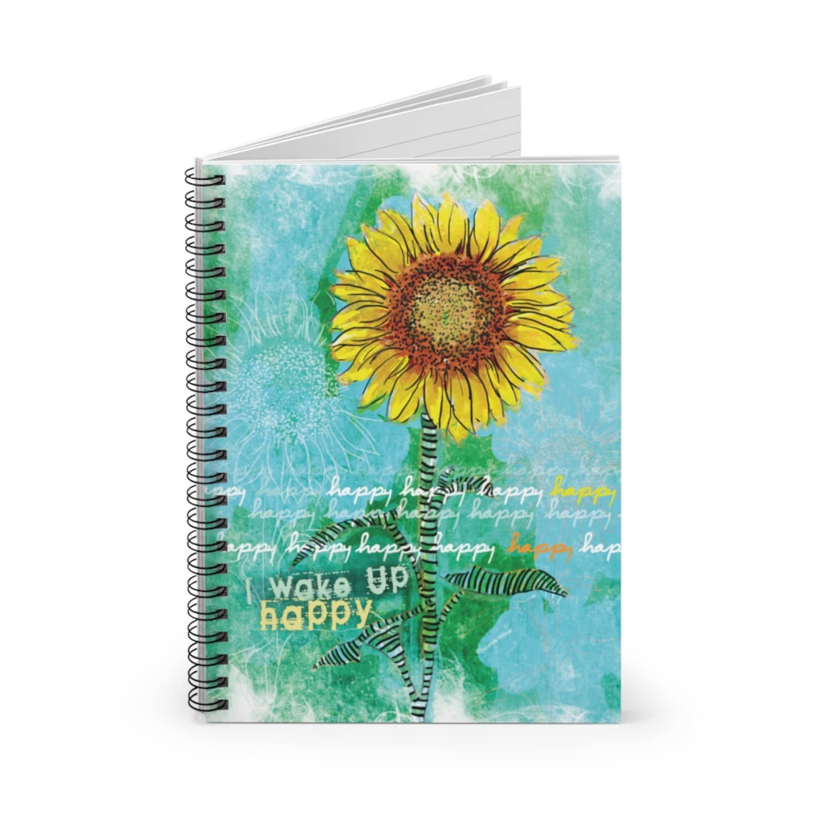 Sunflower Journal Sunflower Diary Sunflower Notebook Spiral | Etsy