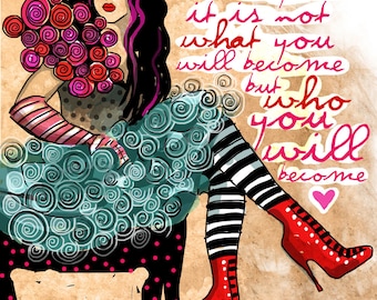 Fate / Original Illustration ART Print Hand SIGNED Size 8 X 10 | Etsy