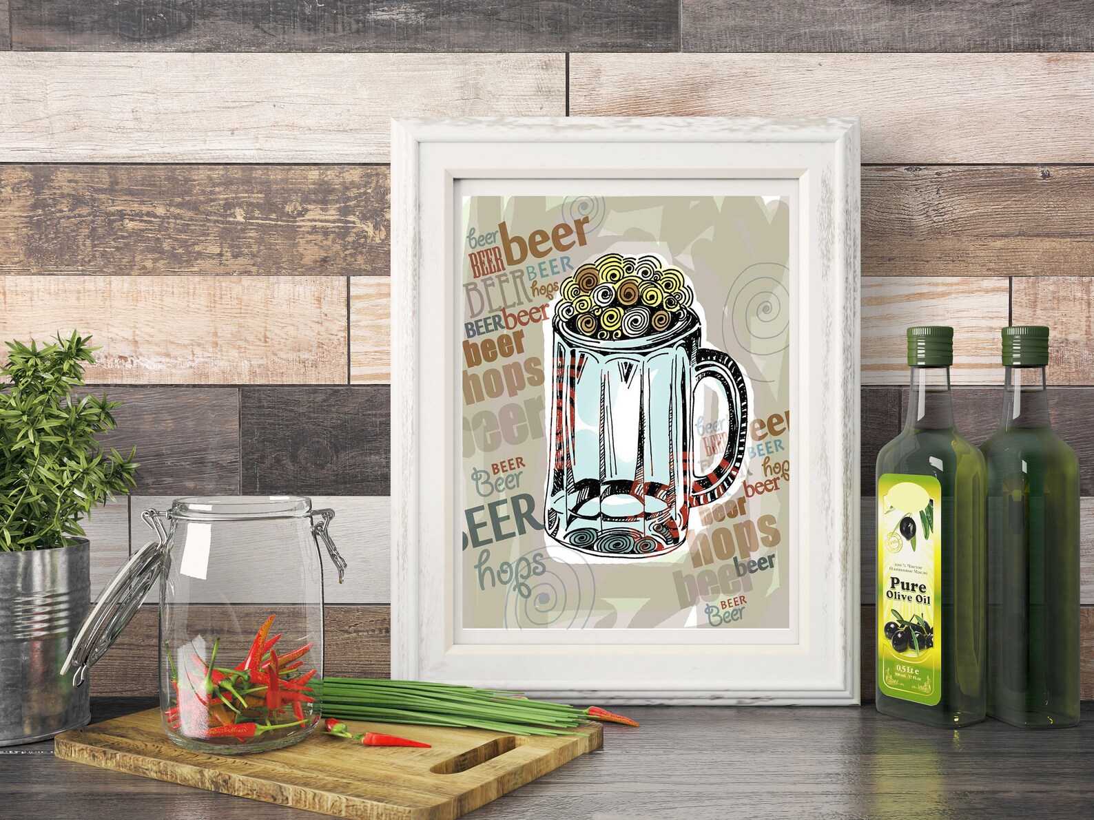 Beer Print Hops Print Beer Lover Gift for Beer Lover Beer - Etsy