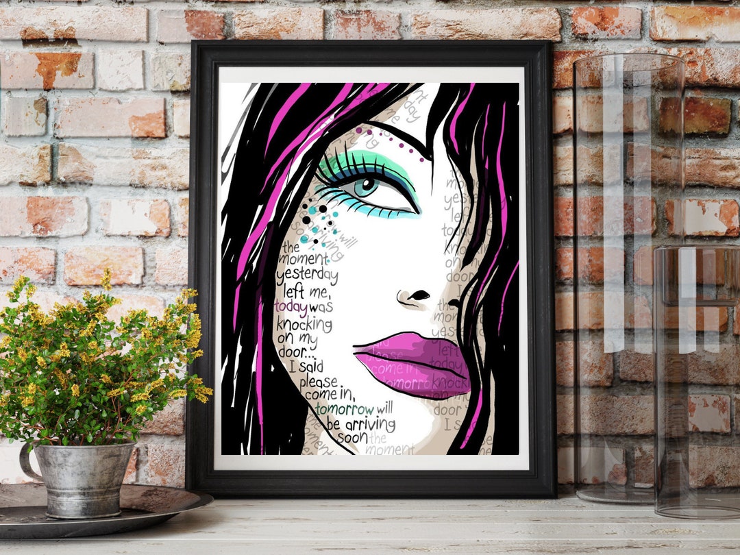 Time Punk Rock Art About Time Chase Your Dreams - Etsy