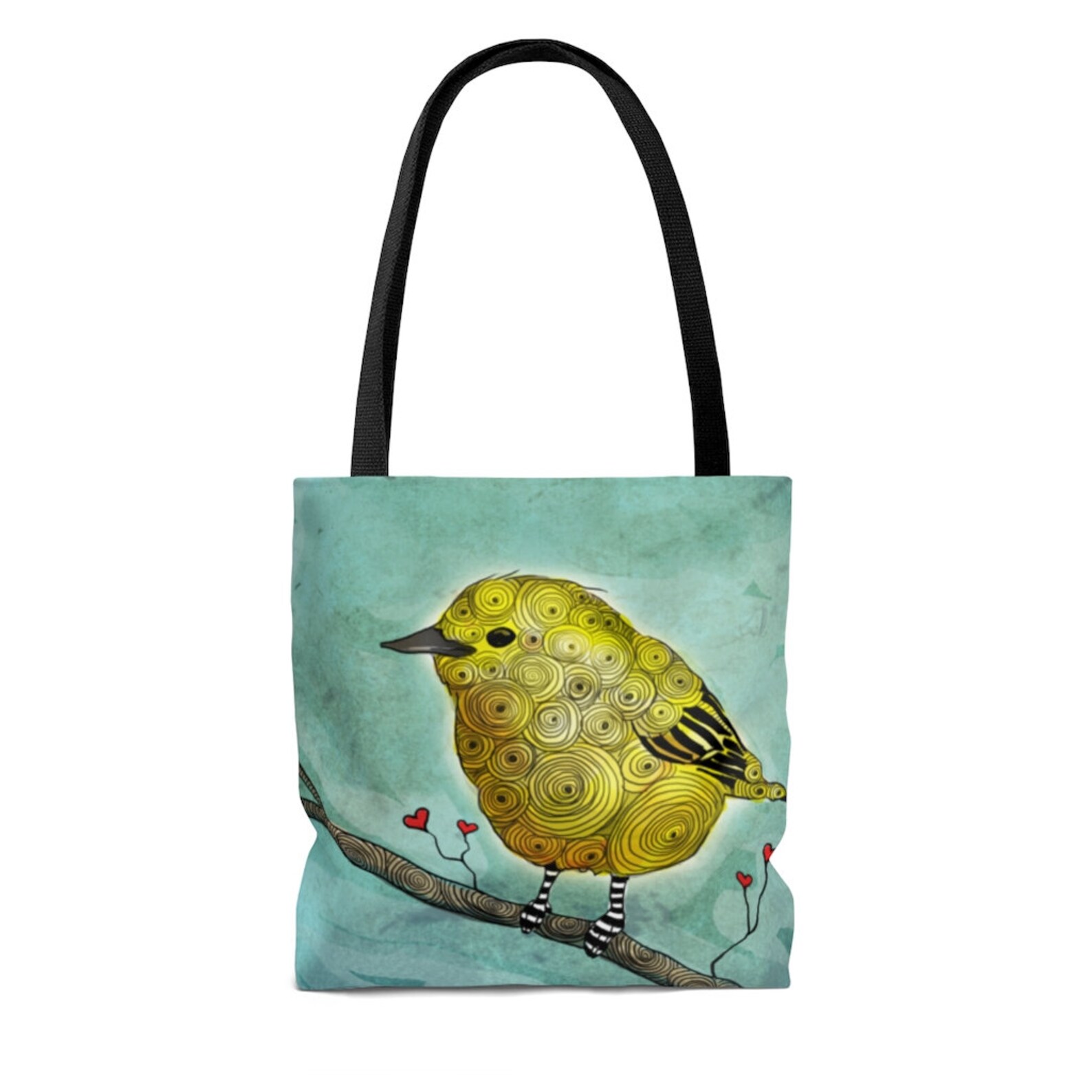 Bird Tote Bag Happiness Bag Bird Lover Purse - Etsy