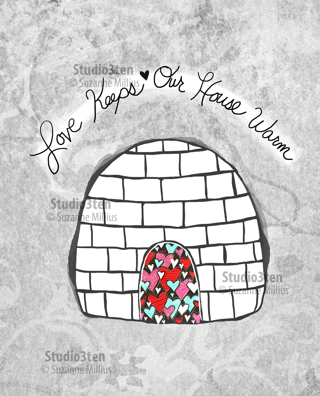 Igloo Art, House Warming Print, Gift for New House, Art for New Home ...