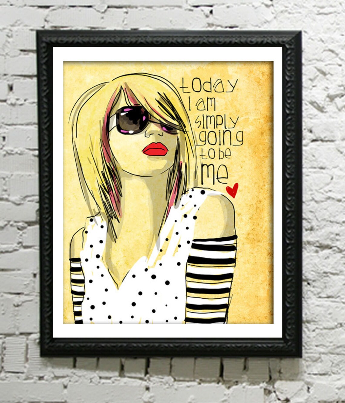 Simply Me / Original Illustration ART Print Hand SIGNED Size 8 - Etsy