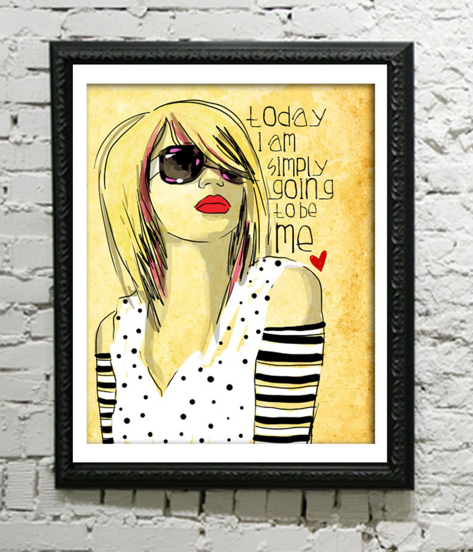 Simply Me / Original Illustration ART Print Hand SIGNED Size 8 - Etsy