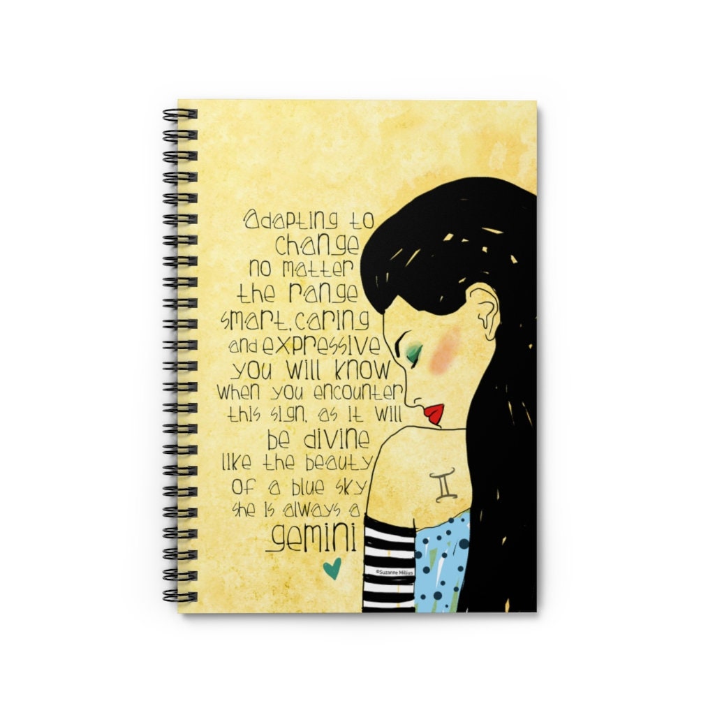Gemini Journal Gemini Diary Gemini Book Gemini Print Gift - Etsy