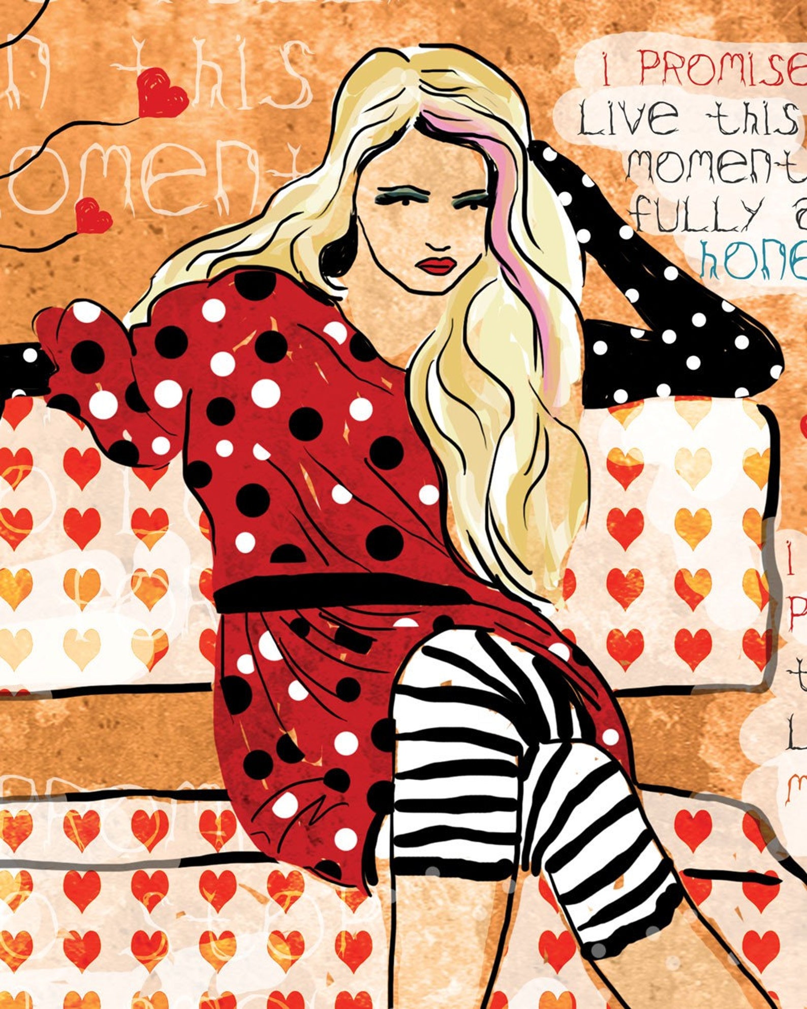 I Promise / Original Illustration ART Print SIGNED / 8 X 10 - Etsy