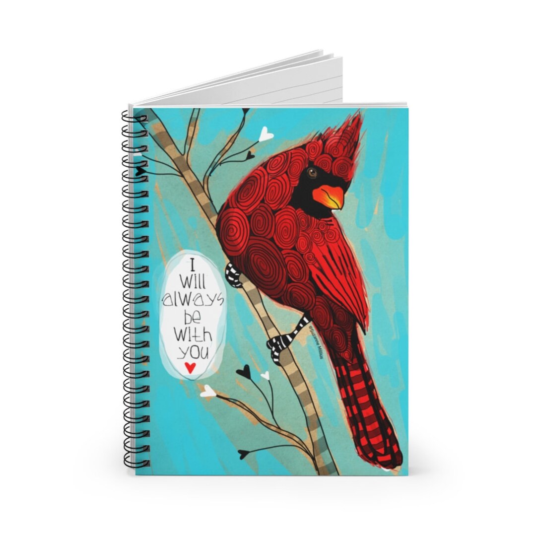 Cardinal Journal, Cardinal Print, Cardinal as Guardian Angel, Print ...