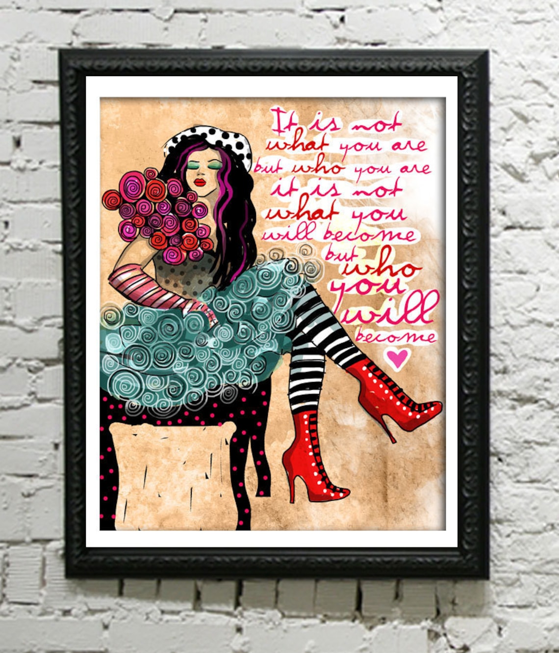 Who You Are / Original Illustration ART Print Hand SIGNED Size - Etsy