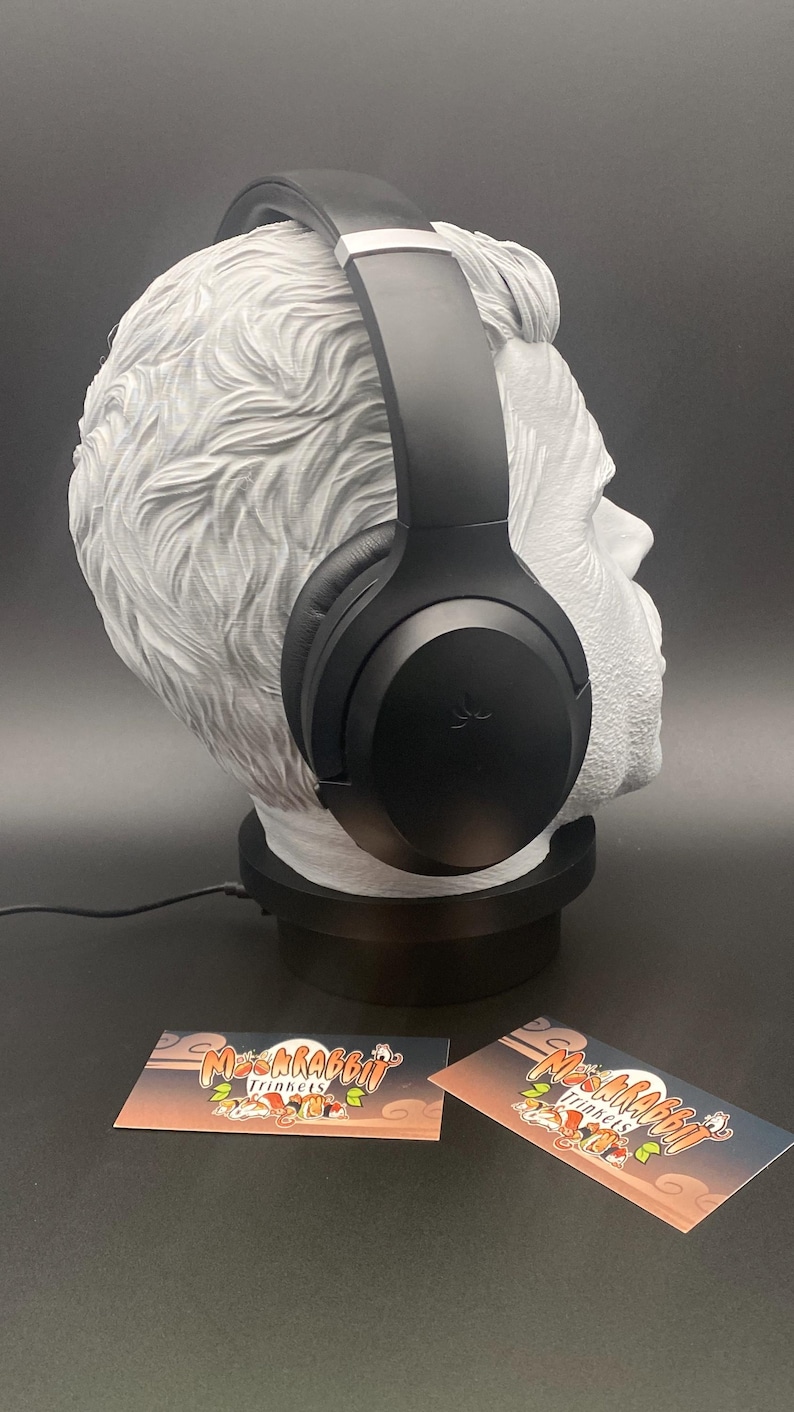 Ron Perlman Headphone Stand - Clay Headset Holder - Anarchy Gaming Room ...