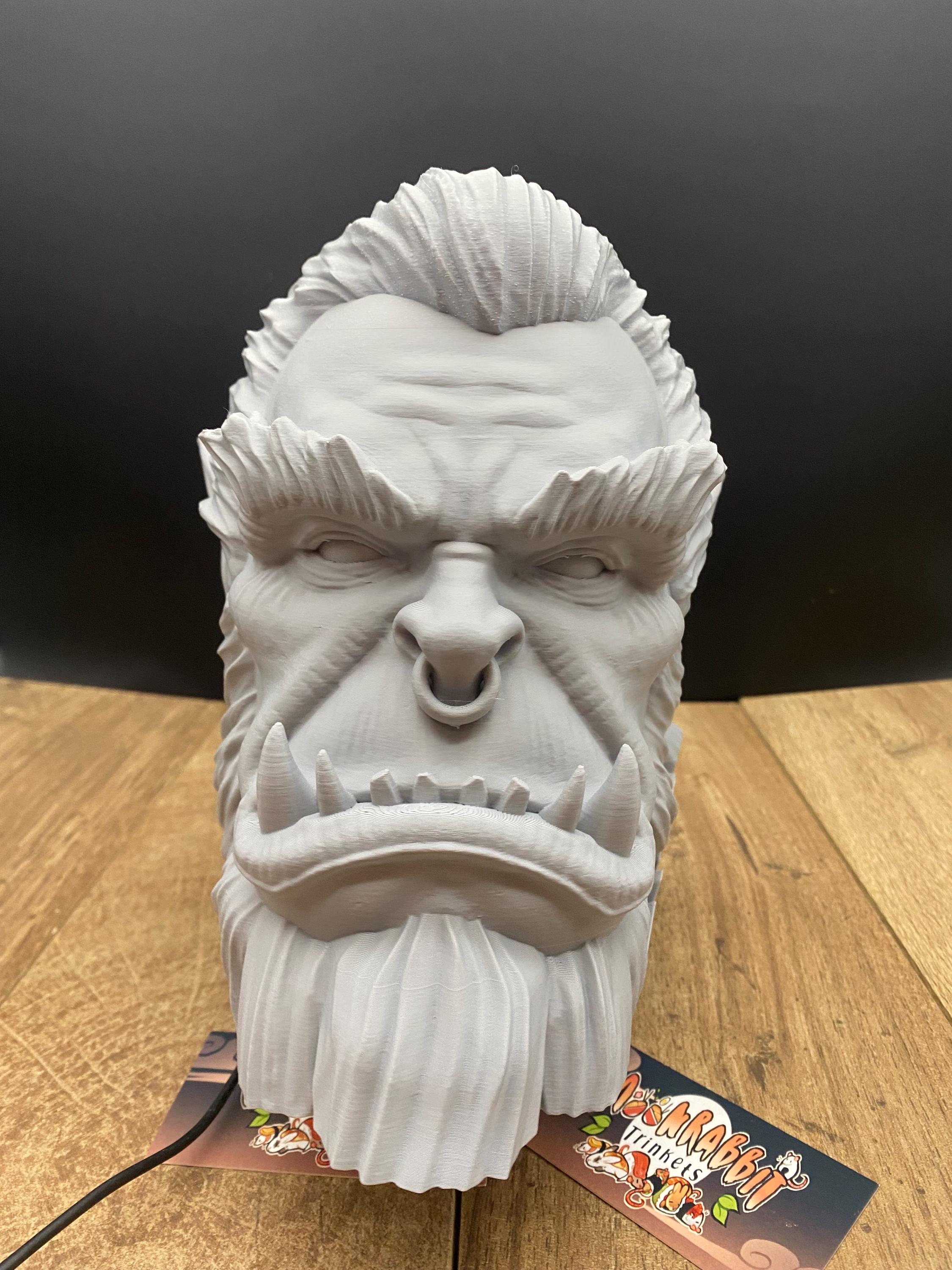 SALE - Orc Troll Ogre Shaman Headphone Stand: Warcraft Desk Decor, Gift ...