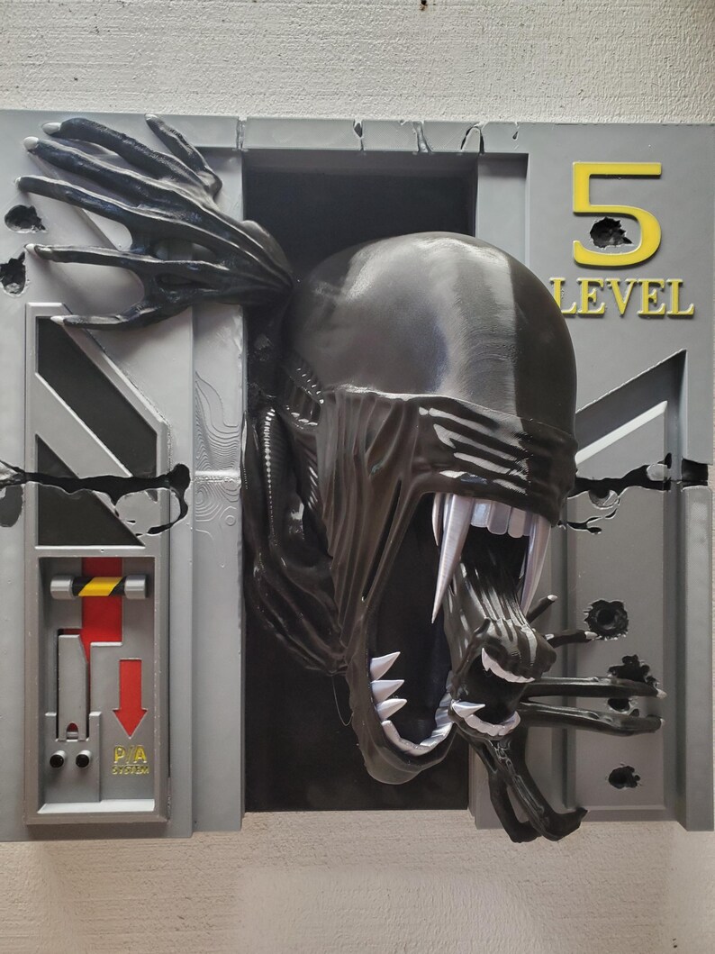 Large Xenomorph Wall Kit - Halloween Horror Bust Decor - Alien ...