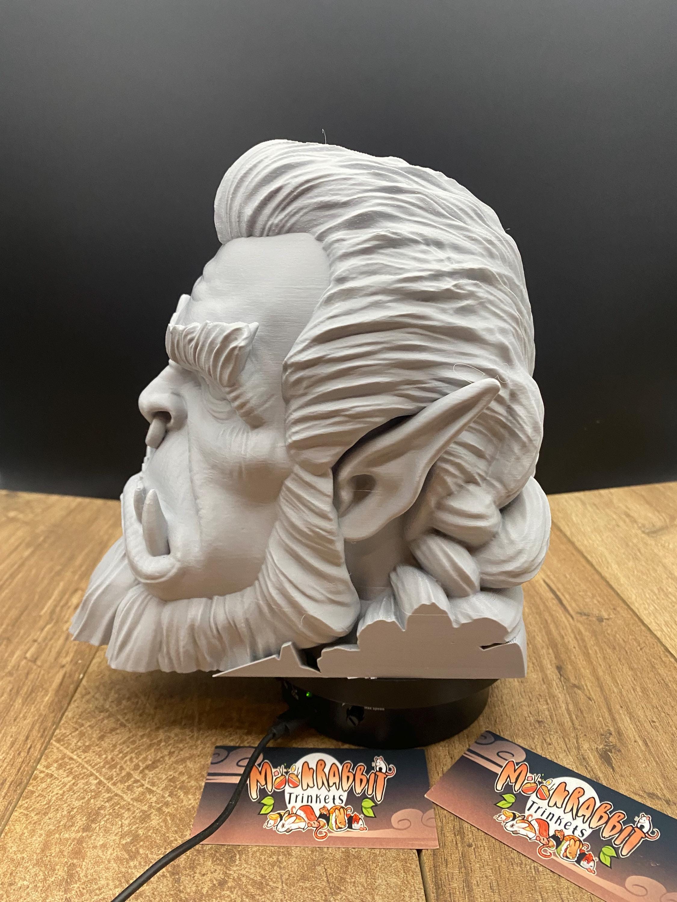 SALE - Orc Troll Ogre Shaman Headphone Stand: Warcraft Desk Decor, Gift ...